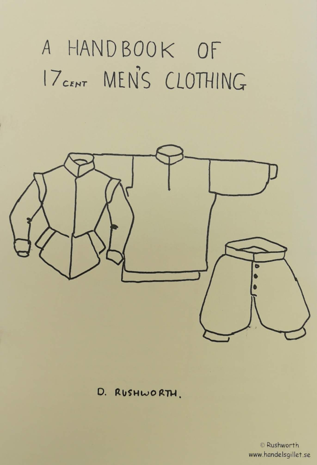 Handbook - 17th Century Men's Clothing (English text) - Handelsgillet